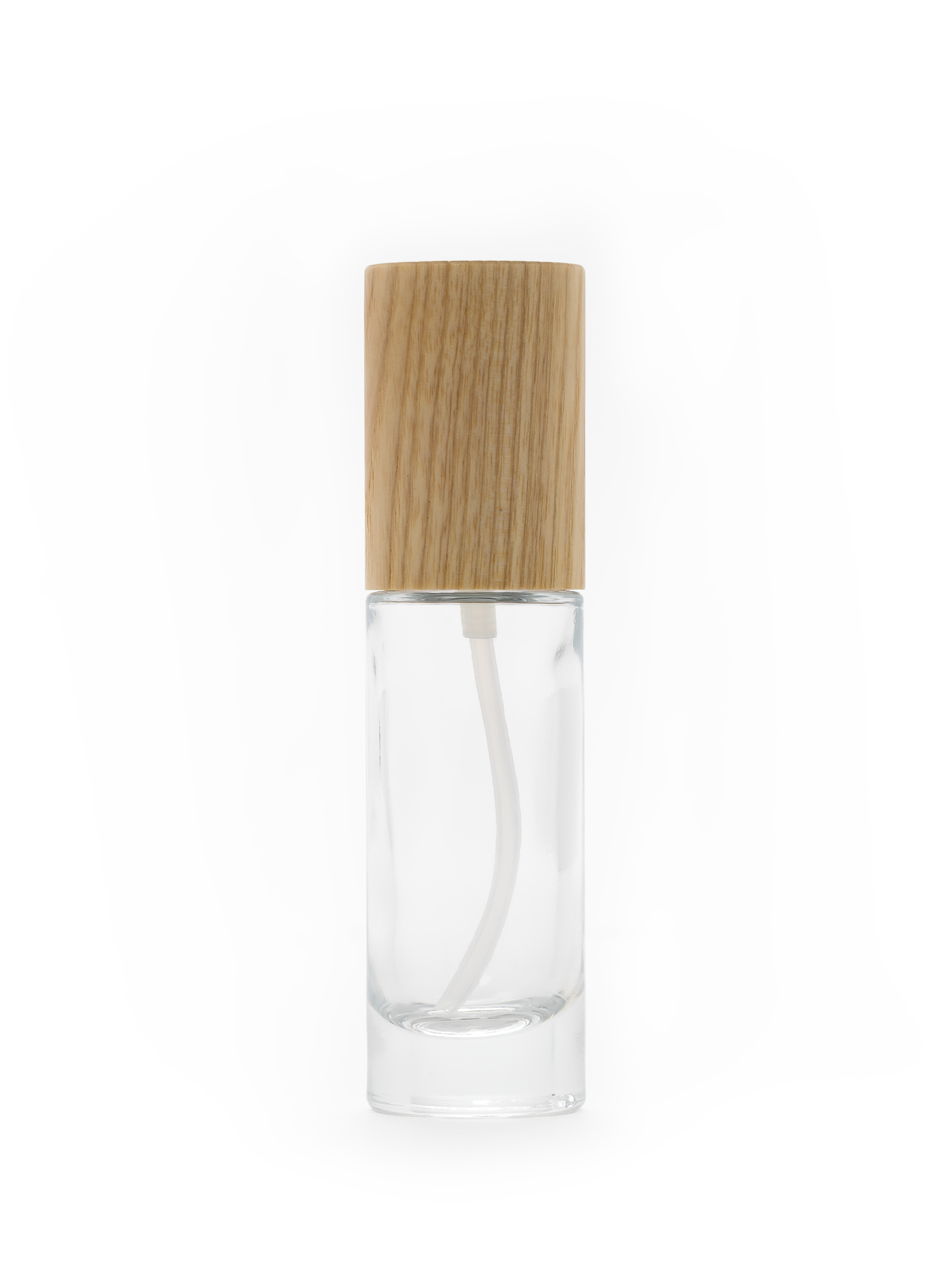 Wood Cap Dip Tube Pump Bottle (30ML)